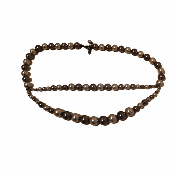 VINTAGE RMN | Jewelry | Vintage Rmn Two Tone Double Lengh Pearl ...
